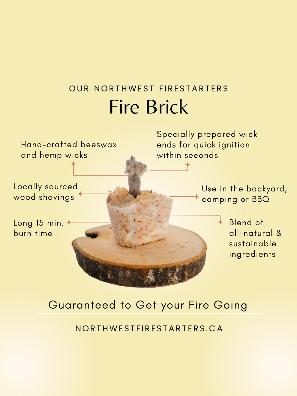 Eco-Friendly Fire Starter Bricks 10 Pack | NorthWest Firestarters